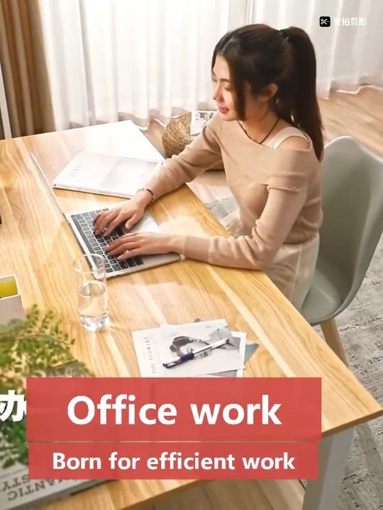 EONE Computer Table Thickened Study Table Waterproof Solid Wood Office ...