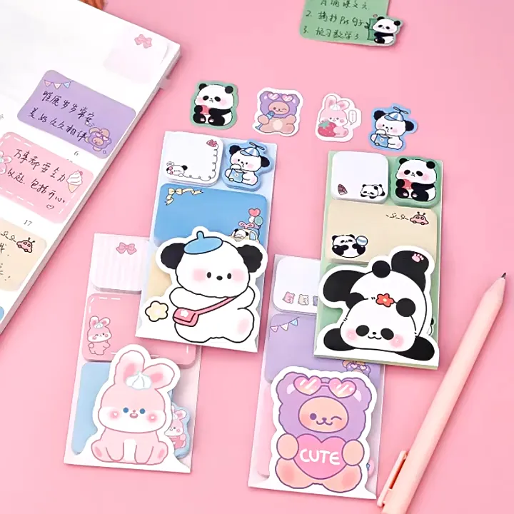 20page 10x13cmCreative Cartoon Animal Sticky Notes School Students ...