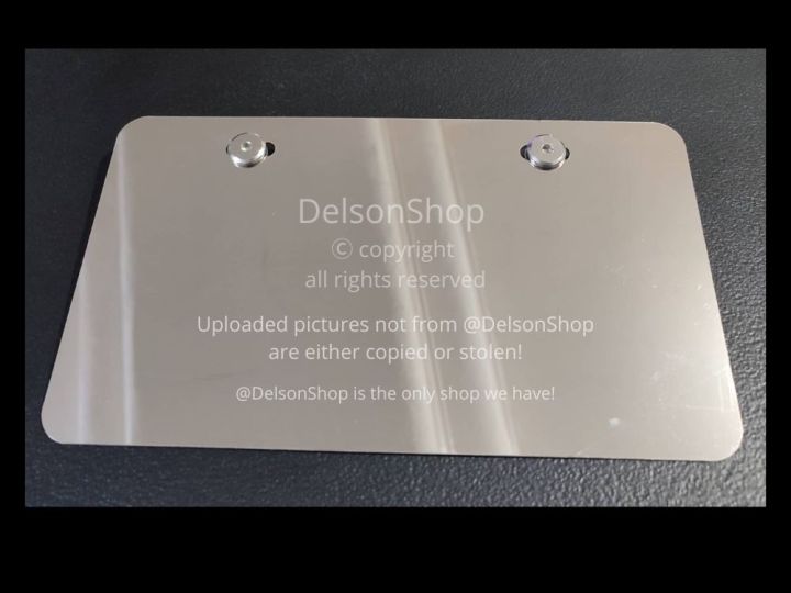 Motorcycle Plate Protector Stainless 1mm (mirror type)(powder coated ...