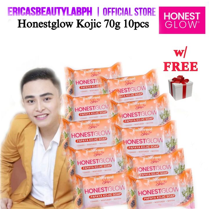 HONEST GLOW KOJIC SOAP 70G by Dave Villainess Bundle and Per piece | Lazada PH