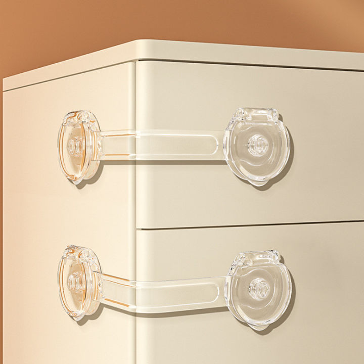 Transparent Child Safety Locks for Drawers And Fridge Door Protection ...