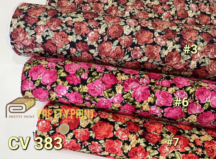แคนวาสพิมพ์ลาย CV 383 (ขายเป็นหลา) | Lazada.co.th