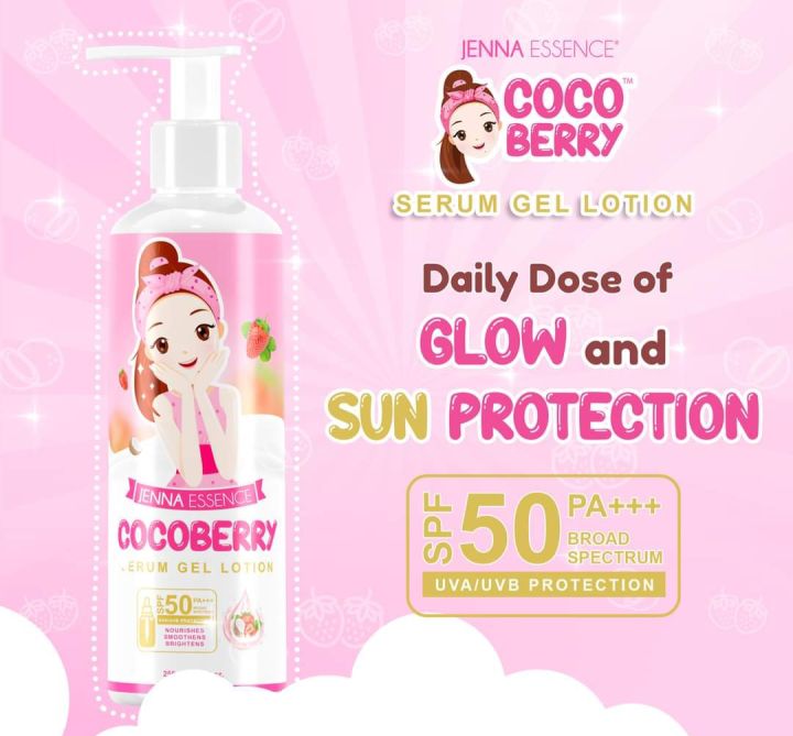 JENNA ESSENCE COCOBERRY SERUM GEL LOTION with SPF 50 | Lazada PH