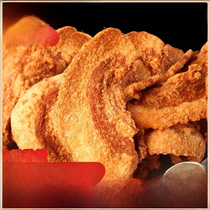 Qingdao Specialty Pig Oil Snack Crispy Skin Five Flower Pork Fat Crisp ...
