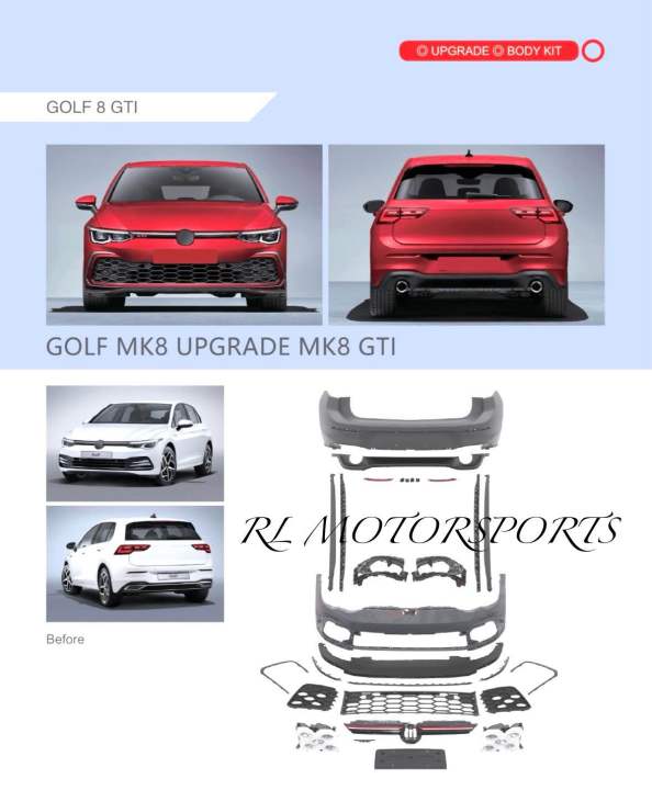 Volkswagen Golf MK8 2022 2023 2024 GTI bodykit body kit front rear ...