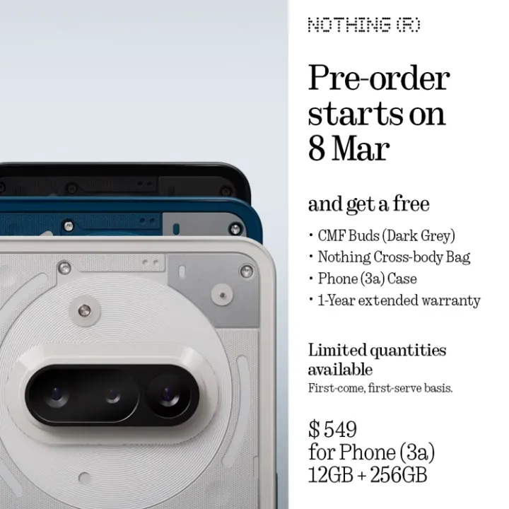 [New] Nothing Phone (3a) | Essential Space: AI | 50MP Main Camera, 50MP ...