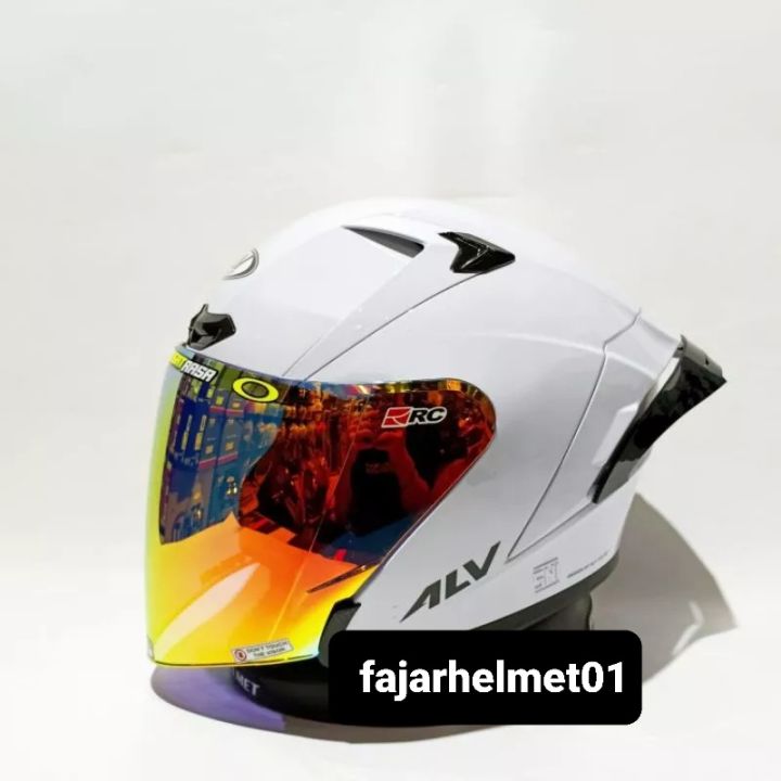 Helm Half Face ALV ULTRON Polos Dan Paket Ganteng | Lazada Indonesia