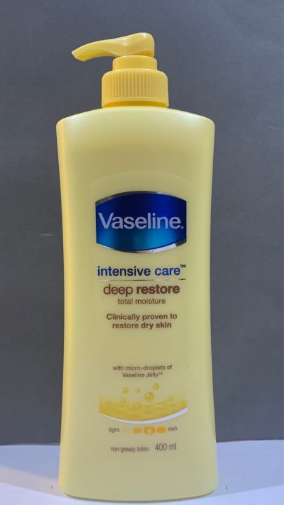 Vaseline Intensive Care Deep Restore Total Moisture Lotion 400ml | Lazada PH
