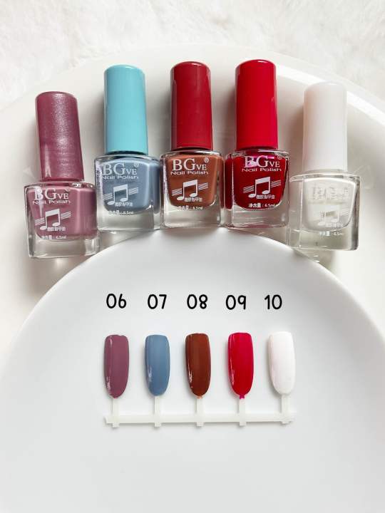 ยาทาเล็บ B.G สีสวย แห้งเร็ว ไม่ต้องอบ | Lazada.co.th