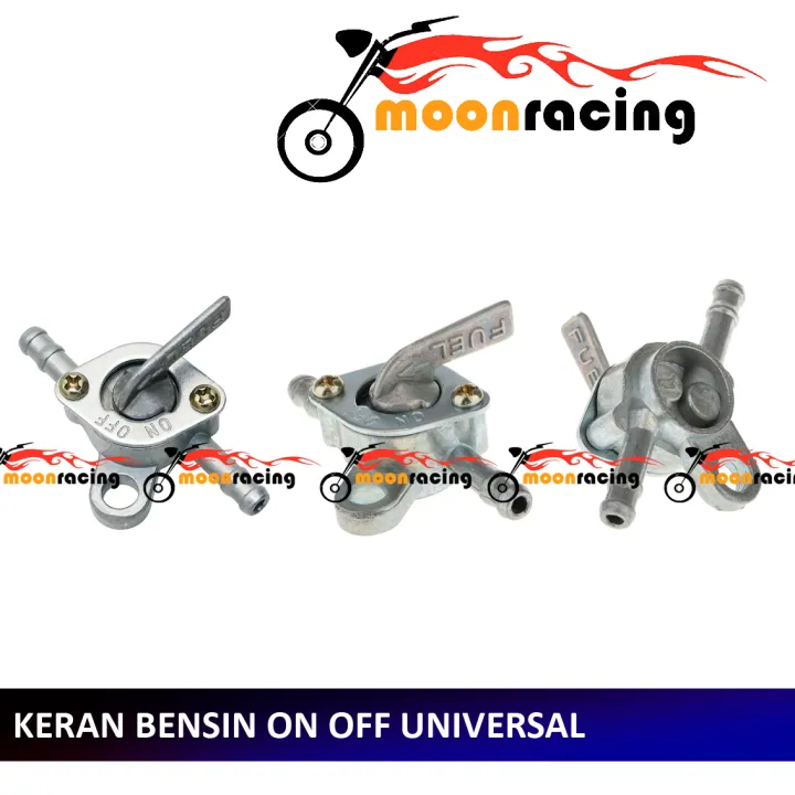 (BISA COD) KERAN KRAN BENSIN ON OFF UNIVERSAL ALUMINIUM ALUMINUM BESI ON OF SELANG BENSIN BAHAN ...