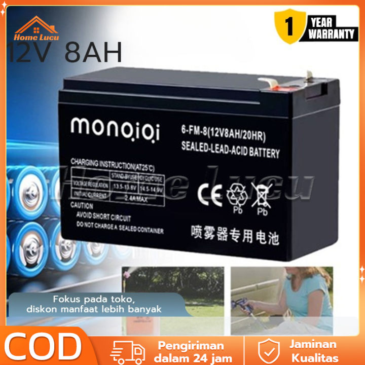 Aki 12a 12v sprayer hama elektrik/accu baterai 12 ah 12 volt/Aki Kering ...