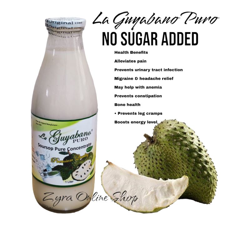 NO SUGAR ADDED LA GUYABANO JUICE CONCENTRATE | Lazada PH