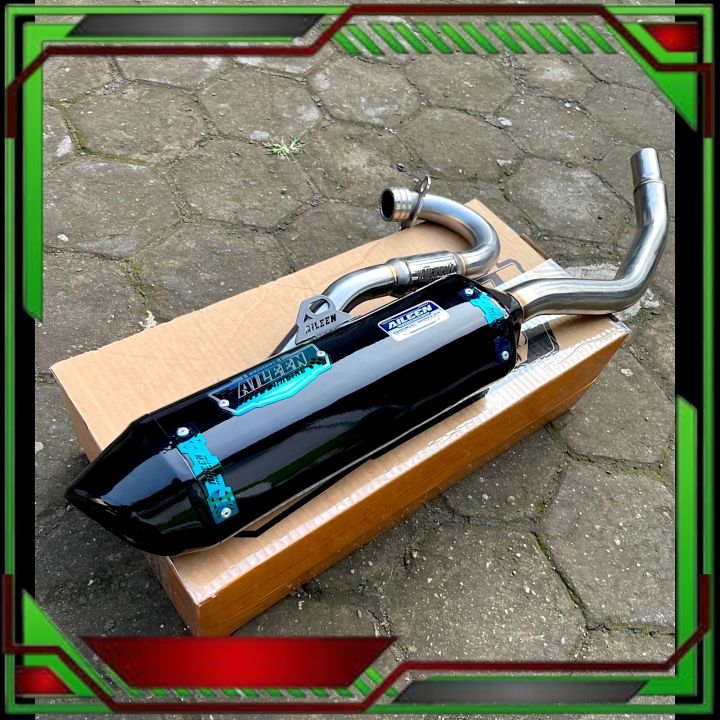 Knalpot Aileen Black Series A19 KLX 150 D-TRACKER CRF WR155 suara ...