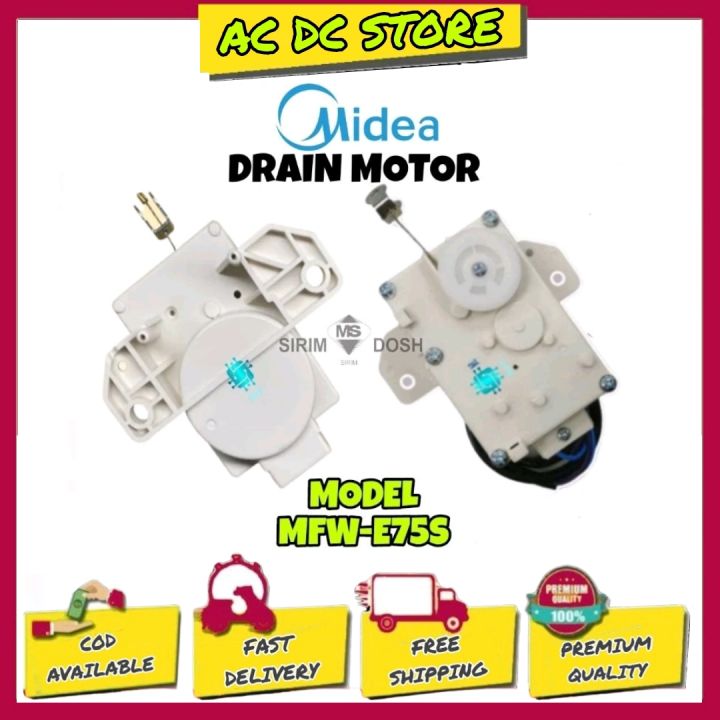 MFW-E75S MIDEA WASHING MACHINE DRAIN MOTOR ORIGINAL / motor buang air / motor spin | Lazada