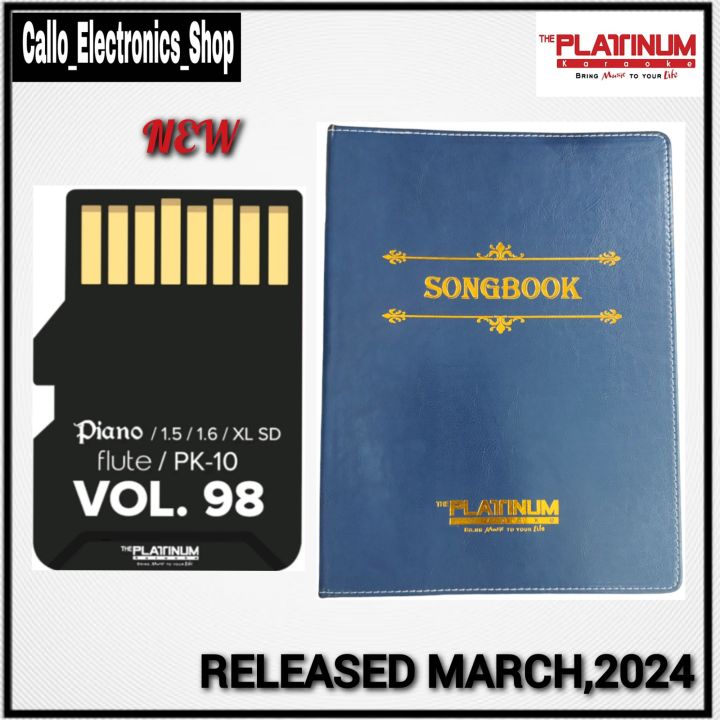 PLATINUM NEW SD CARD VOL.98 WITH SONGBOOK AND FULL SONGLIST (BLUE SONGBOOK ORIGINAL) | Lazada PH