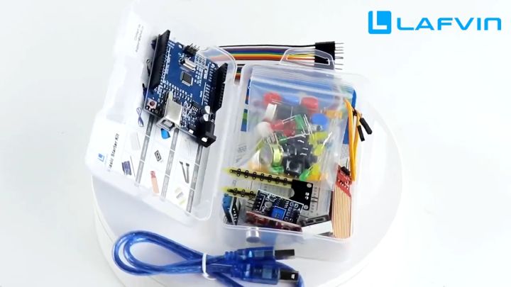 LAFVIN Basic Starter Kit For Arduino Uno R3 With Tutorial Code Breadboard Jumper Wire Led Diodes ...