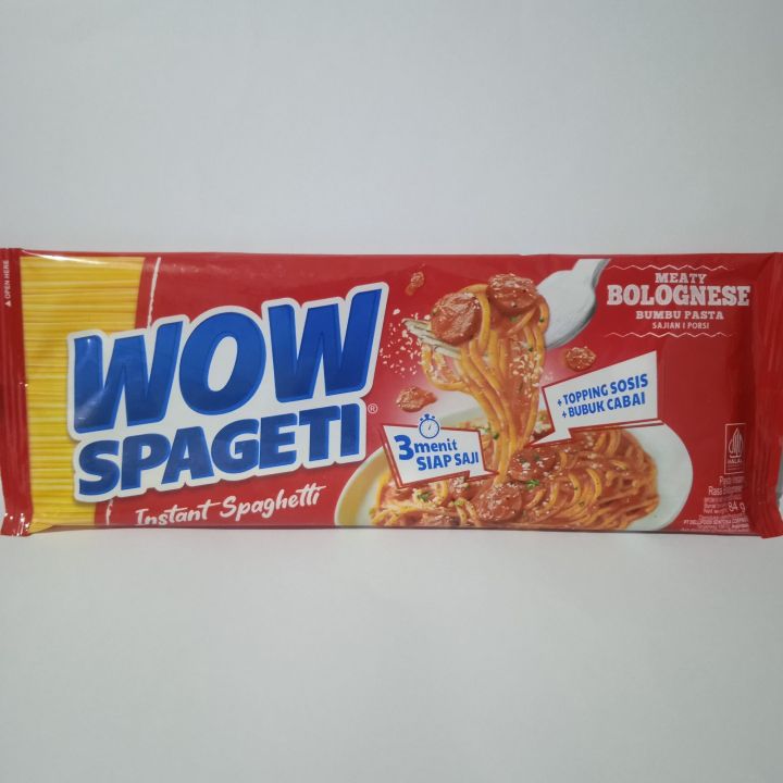 spageti WOW 10 pcs spaghetti sphagetti WOW instant bolognese carbonara ...