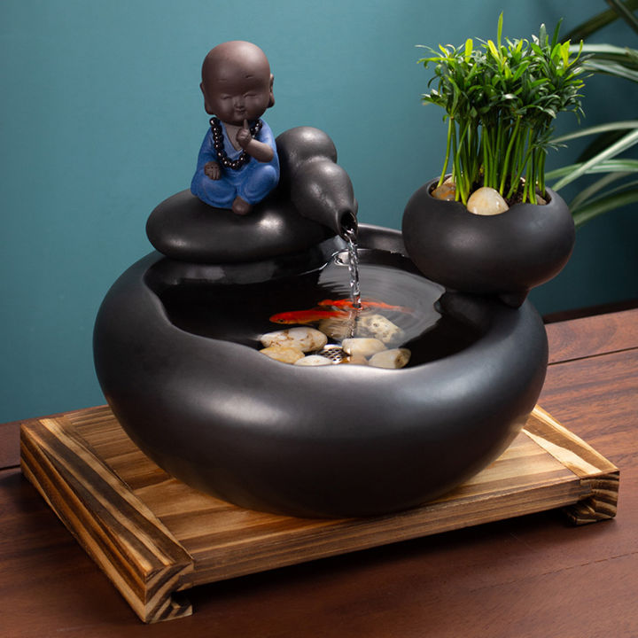 Ceramic Loop Water Fountain Bring In Wealth and Treasure Geomancy ...