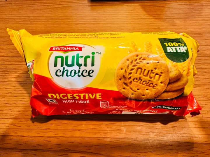 Britannia Nutri Choice Digestive Biscuits – High Fibre, 0% Trans Fat ...