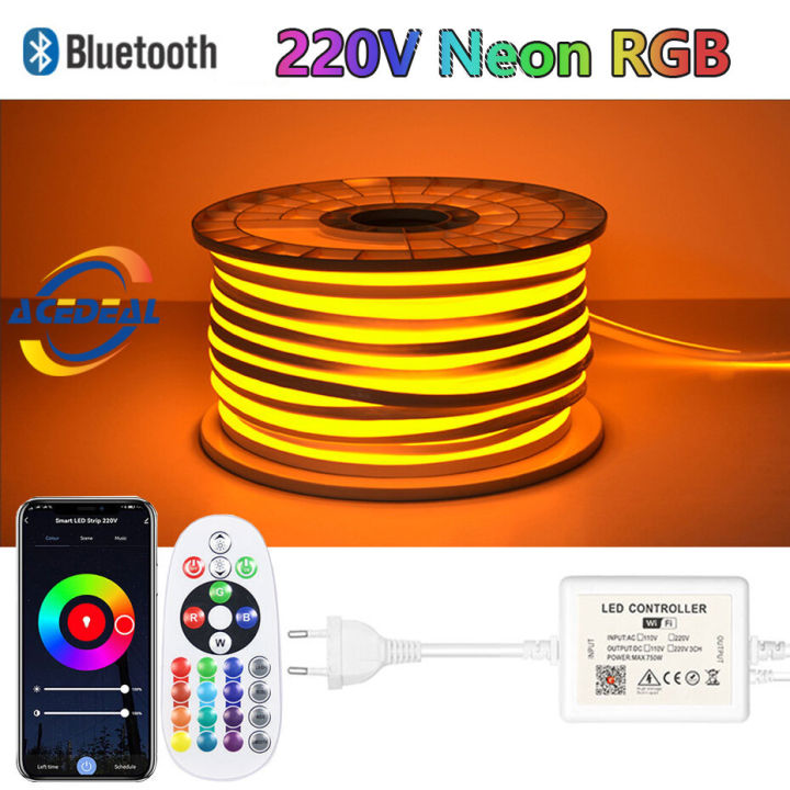 AceDeal LED Strip Light Smart Neon Change Color Sync Music Bluetooth ...