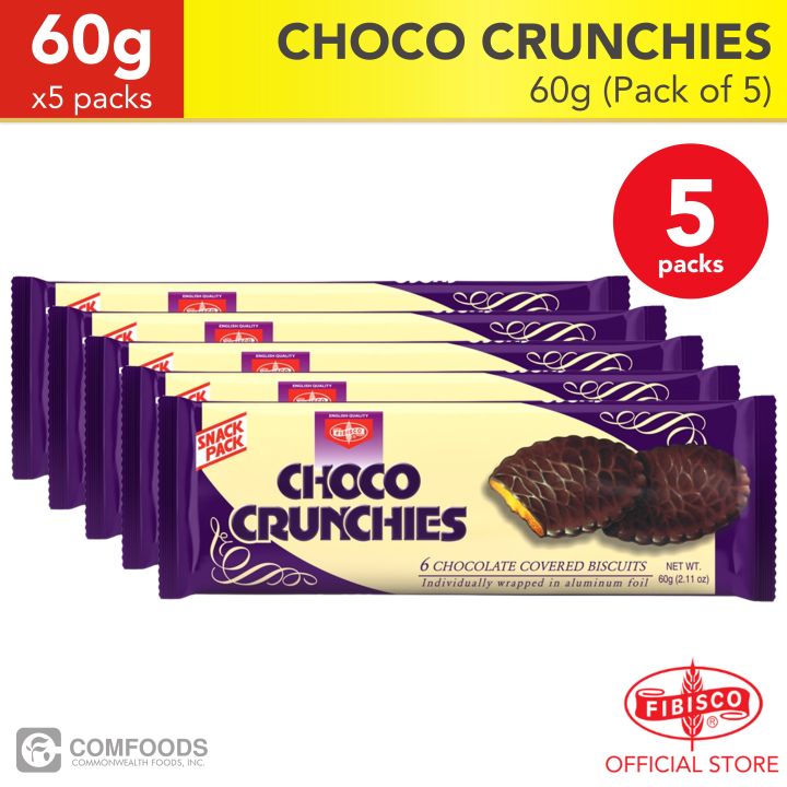 FIBISCO Choco Crunchies Snack Pack 60g | Lazada PH