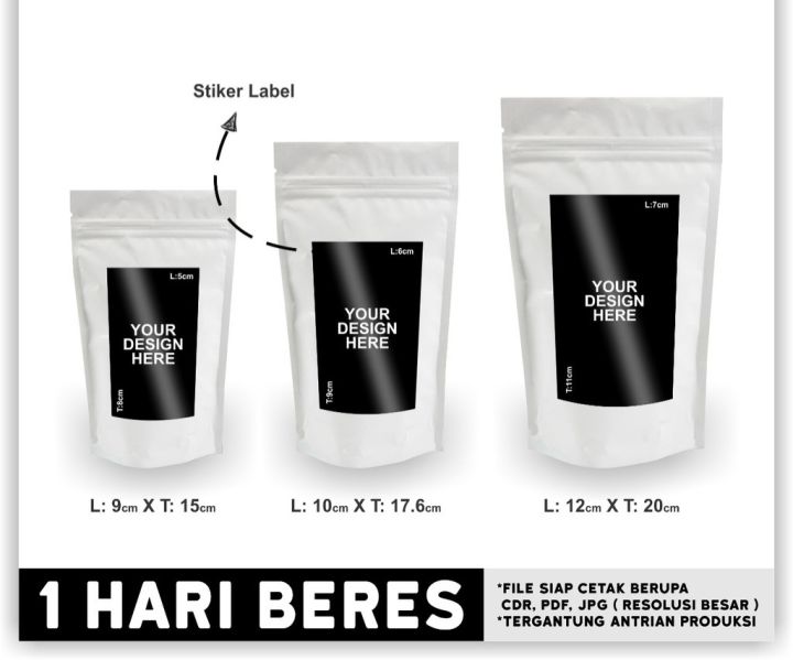 Cetak stiker label Ukuran No cutting dikirim dalam bentuk lembaran ...