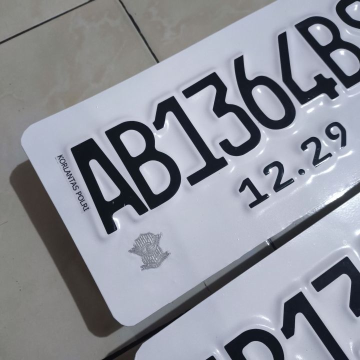 PLAT MOBIL PUTIH PLAT MOBIL HITAM JDM ATAU STANDAR HARGA SATUAN LOGO ...
