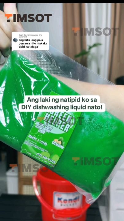 TIMSOT DIY Dishwashing Liquid 5/15L Yield Easy Mix Formula Soap Negosyo ...