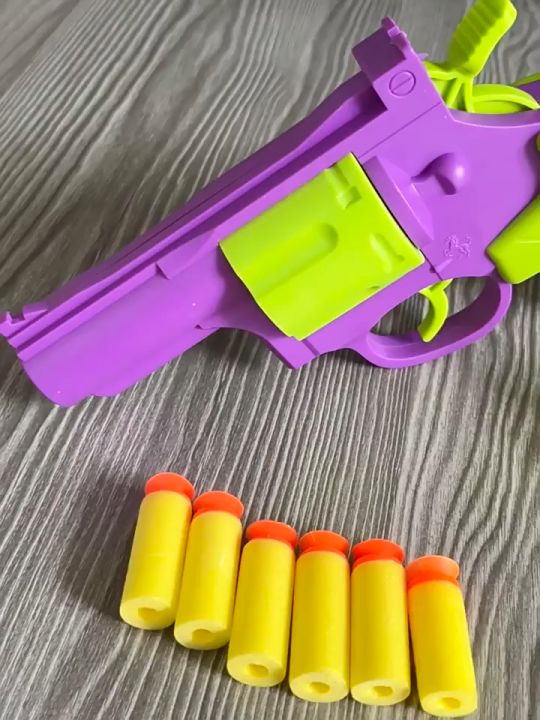 Wen Yi Revolver Hand Gun (LY46) Kids Blaster /Soft Bullet/ Kids Outdoor ...