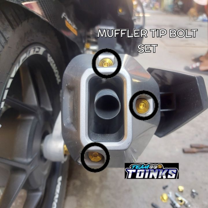 HENG MUFFLER TIP BOLT FOR HONDA CLICK / ADV 150 / ADV 160 ( 3pcs ...