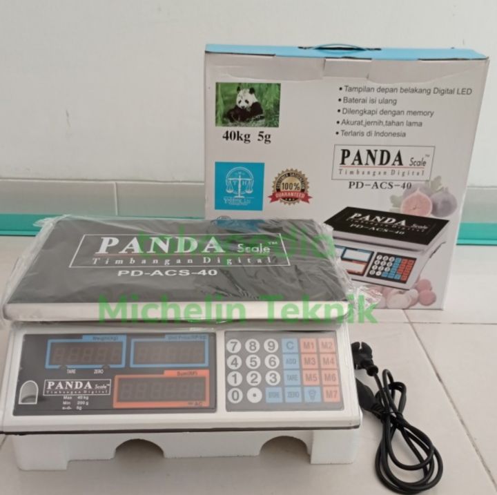 Timbangan Buah / Timbangan Digital 40 kg Panda Scale | Lazada Indonesia