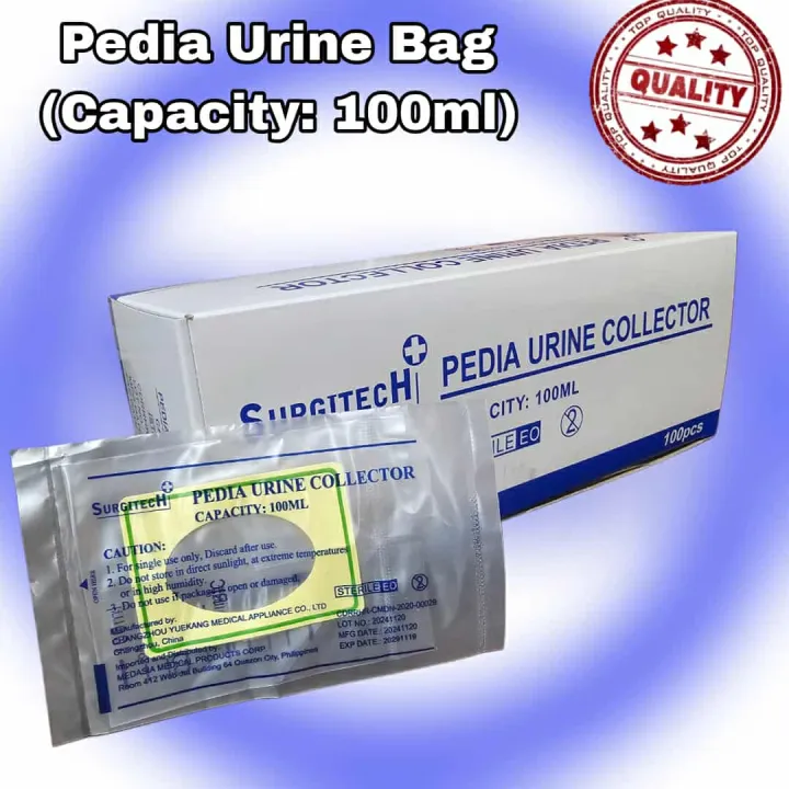 Pedia Urine Collector/ Wee Bag (100ml Capacity) 100pcs/BOX | Lazada PH