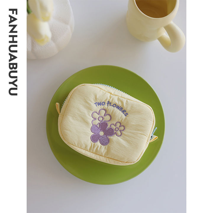 กระเป๋าเครื่องสำอางปักลายแบบผ้ายี่ห้อ fanhua กระเป๋าคลัทช์พกพาสะดวกแบบ ...