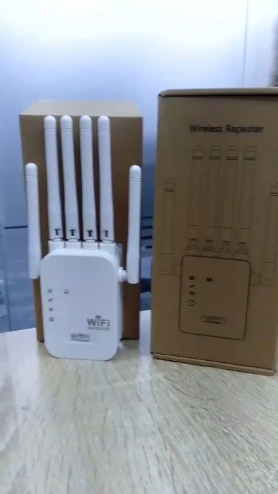 6-antenna WiFi signalamplifier enhanced version 300Mbps/1200Mbps WiFi SignalBooster Ultra-Fast 2 ...