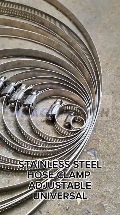 Stainless Steel 304 Hose Clamp Size 9", 10" to 20" Diameter Tubing ...