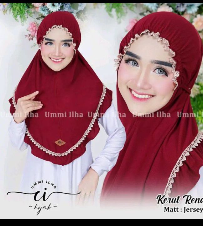 hijab/instan/jilbab seria rempel renda mdr hijab | Lazada Indonesia