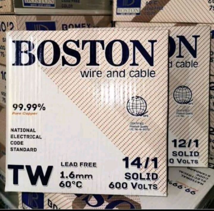 per box (150meters) Original Boston TW Solid Wire AWG 100% pure copper ...