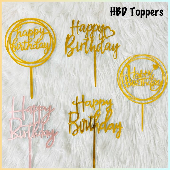Happy Birthday Cake Topper Acrylic | Lazada PH