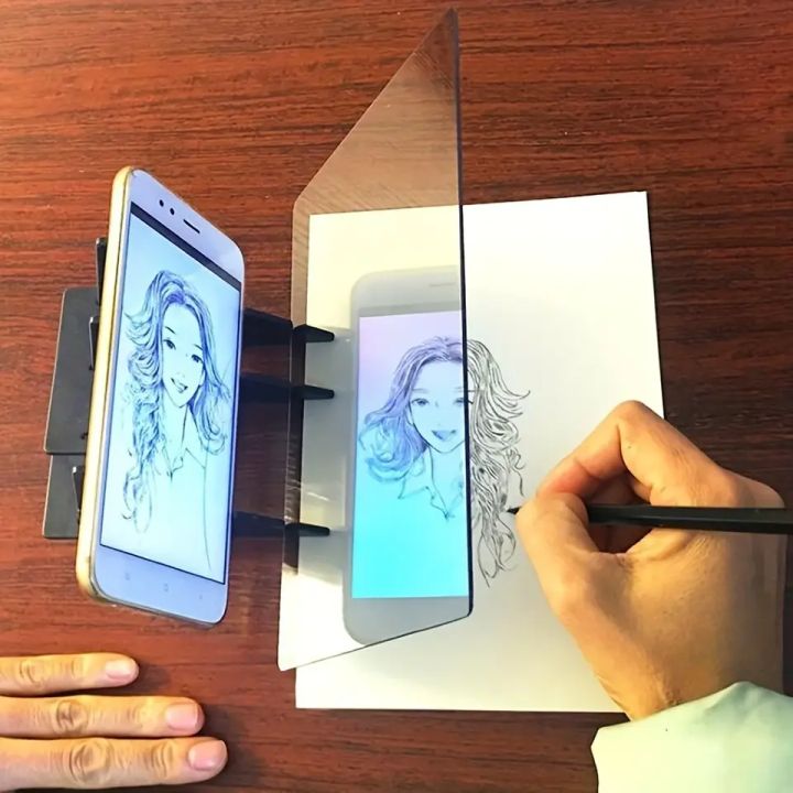 6.5inch Portable Optical Drawing Copying Board Imitation Tracing With ...