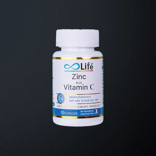 ไลฟ์ ซิงค์ พลัส วิตามินซี Life Zinc Plus Vitamin C วิตามินบำรุงผม ...