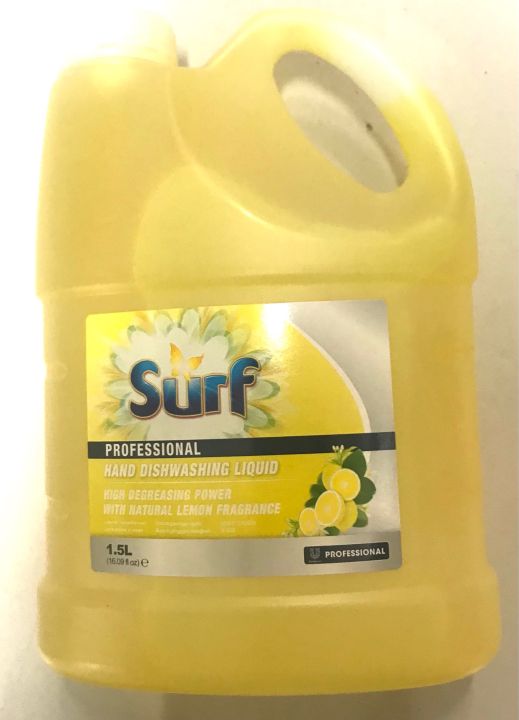 Surf Professional Lemon Scent Hand Dishwashing Liquid Soap 1.5L | Lazada PH