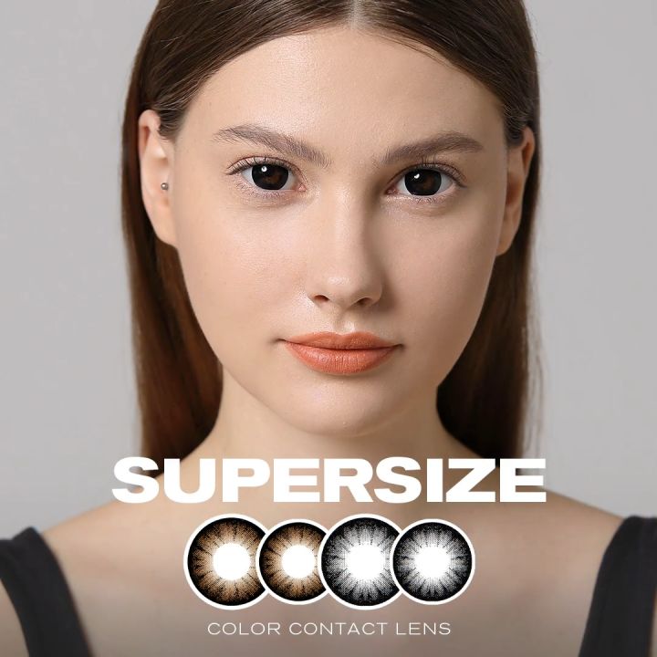 [0.00/-8.00]Magister Contact Lenses With Power 1 Pair/2 Pcs Big Eyes 14 ...