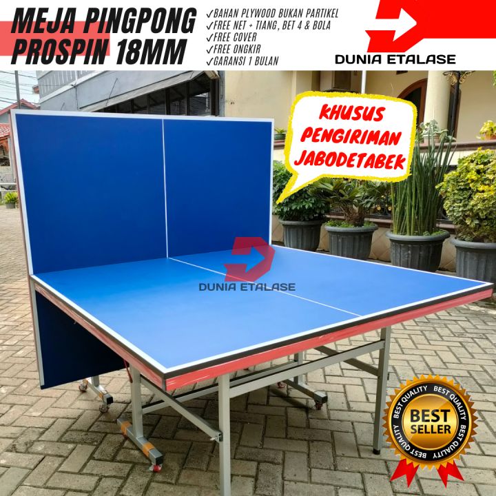 MEJA PINGPONG MEJA TENIS MEJA PROSPIN BAHAN MULTYPLEX 18mm BUKAN ...