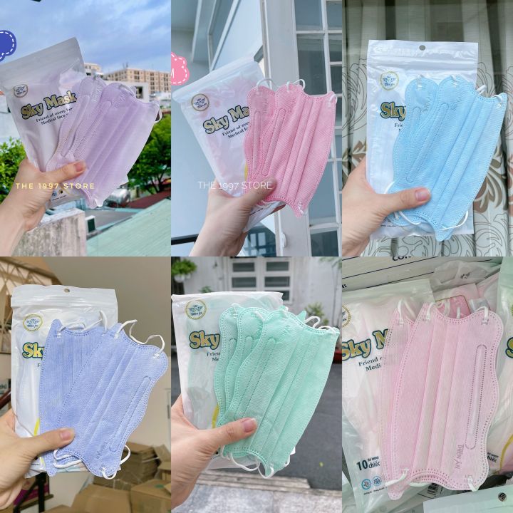 Khẩu Trang Y Tế Taki (Túi 10c) Kiểu Dáng Hình Cua Hàng 3-4 Lớp Giấy ...