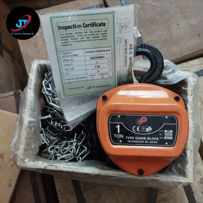 Takel 1 Ton x 10 Meter CP Chain Block 1T x 10M | Lazada Indonesia