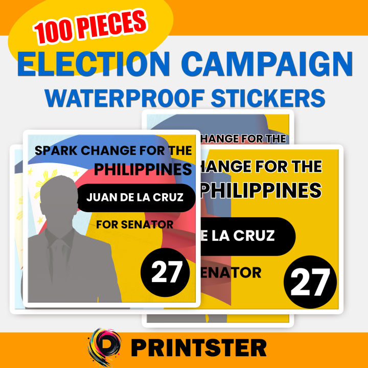 100 Pieces Election Campaign Waterproof Vinyl Stickers Wholesale ...