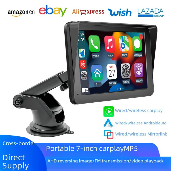 Portable 7-inch Carplay Wireless Bluetooth Mp5 Player Capacitive Screen ...