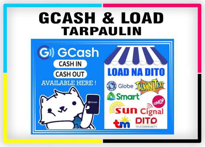 GCASH CASH IN / CASH OUT LOAD AVAILABLE HERE Shop / Store Signage ...