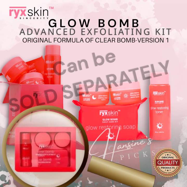 RyxSkin GLOW BOMB DAILY CARE KIT (OG-CLEAR BOMB) | Lazada PH