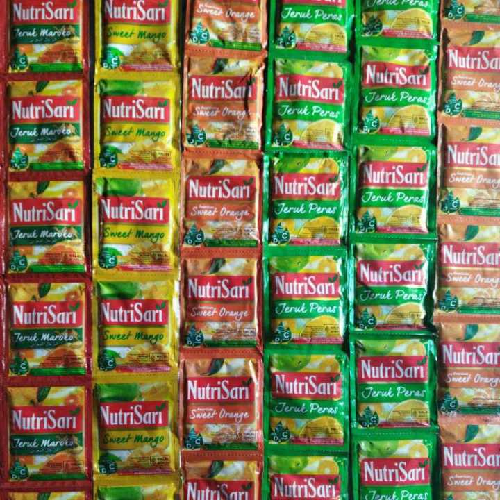 1 Renceng - Nutrisari Minuman Bubuk All Varian 10 Sachet | Lazada Indonesia